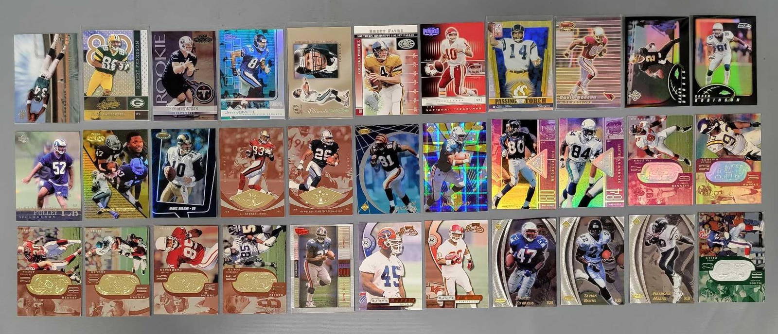 Thirty-three Numbered Football Cards Auction