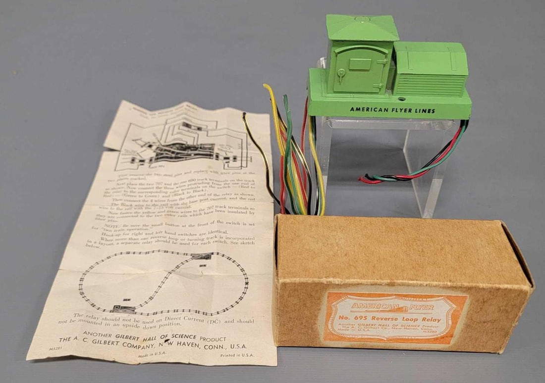 American Flyer S Gauge 695 Reverse Loop Relay In Original Box Auction