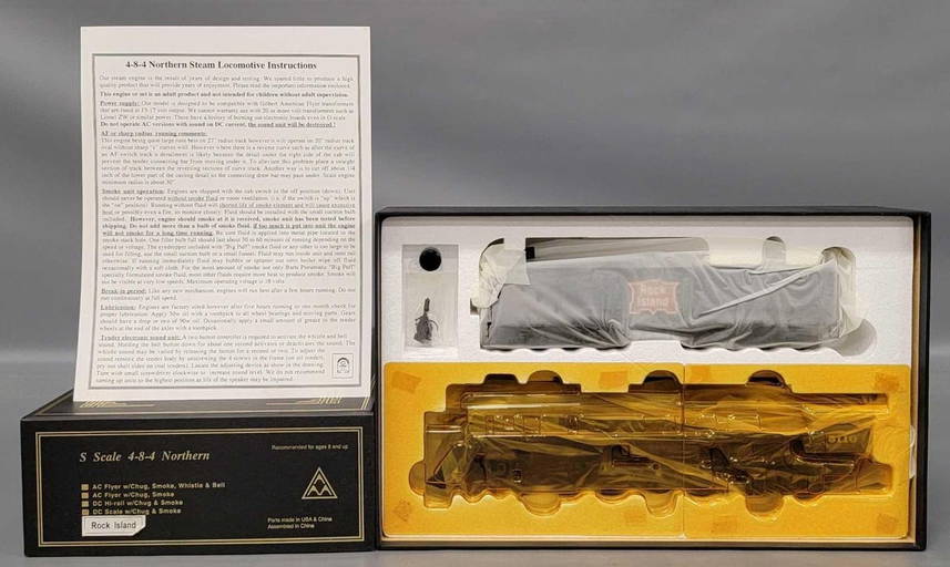 American Models S Gauge Rock Island 4 8 4 Northern Ac Hi Rail Steam ...