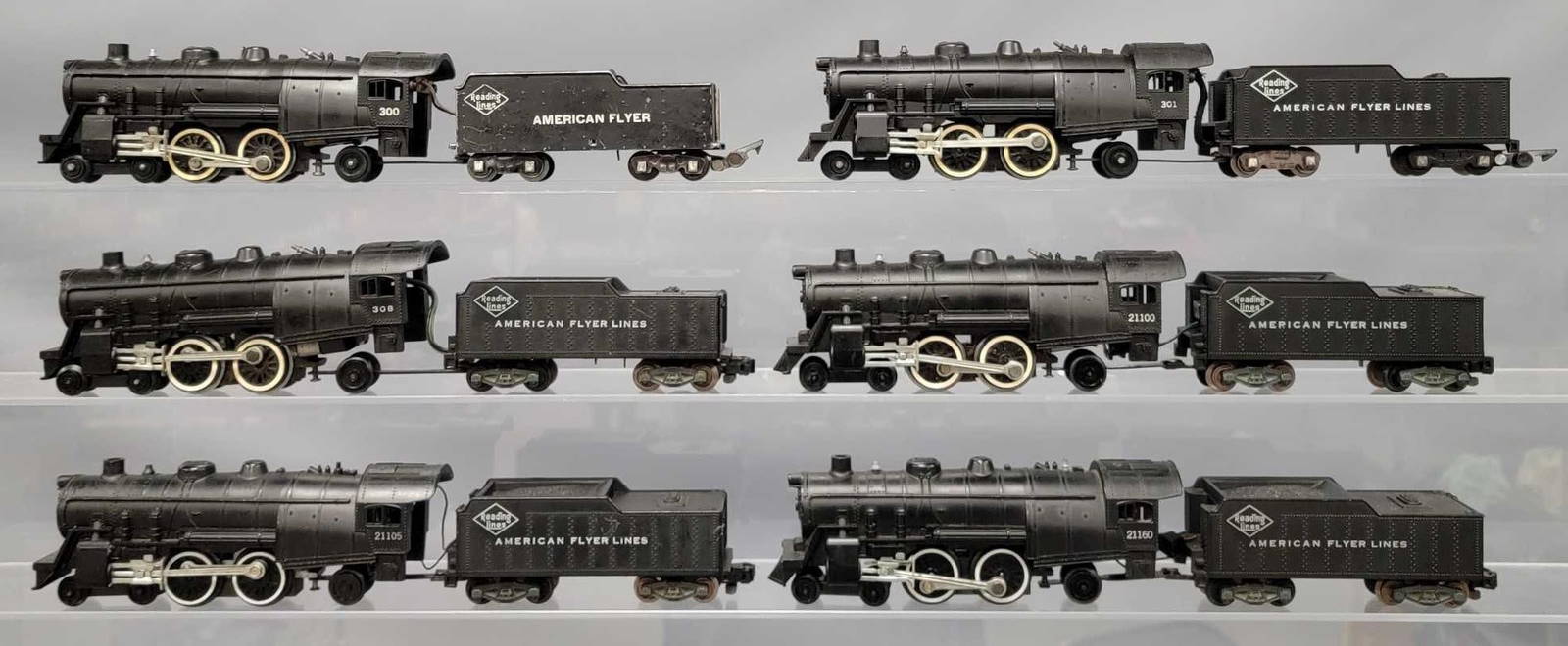 Six American Flyer S Gauge 4-4-2 Steam Locomotives Auction