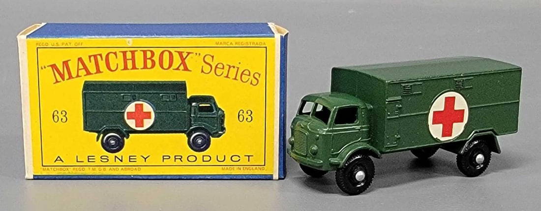 Matchbox 63 Military Ambulance In Original Box