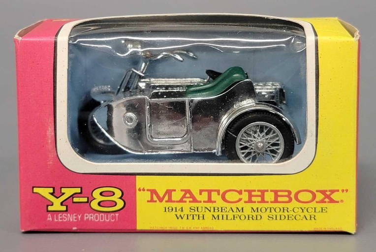 Matchbox Moy Y8 1914 Sunbeam Motor Cycle In Unopened Original Box