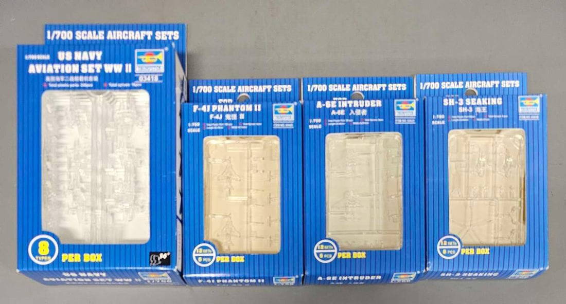 Group Of Trumpeter 1/700 Aircraft Sets In Original Boxes Auction