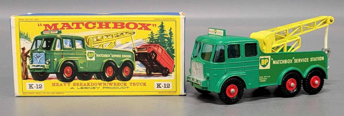 Matchbox King Size K-12 Heavy Breakdown/wreck Truck In Original Box Auction