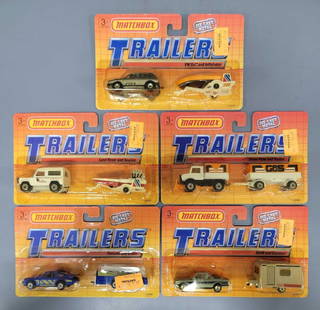 Matchbox Lot Ambulances & Trailer Auction