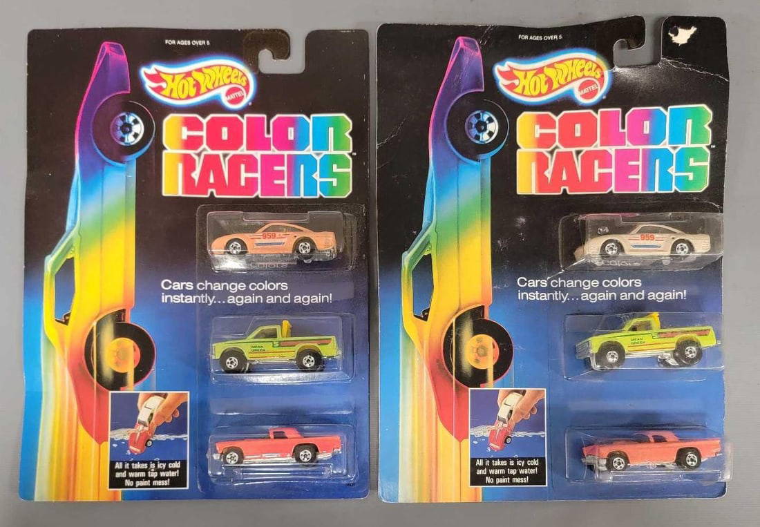 Two Hot Wheels 3 Pack Color Racers In Blister Packs Auction