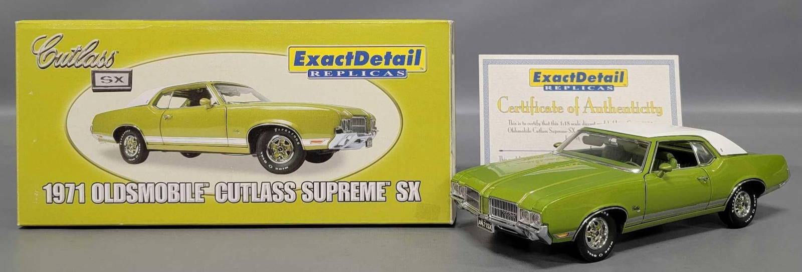 Exact Detail Replicas 1/18 Die Cast 1971 Oldsmobile Cutlass Supreme Sx ...