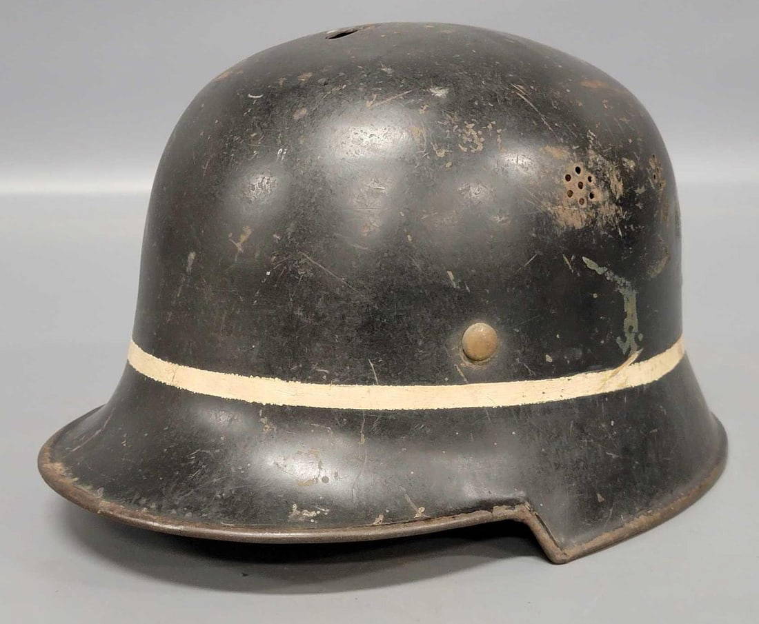 Wwii M34 German Luftwaffe Civil Factory Guard Helmet Auction