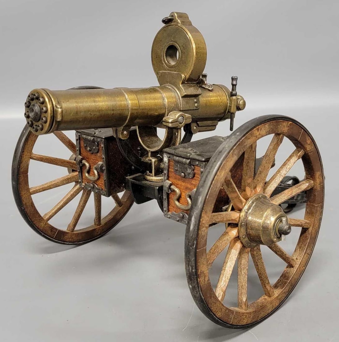 Denix Replica Gatling Gun On Carriage Auction