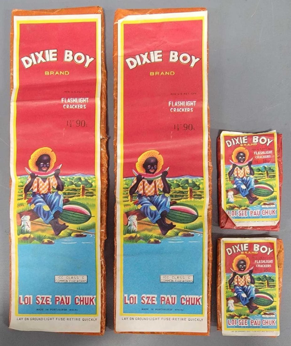 Four Packs Of Dixie Boy Flashlight Firecrackers No Shipping Auction