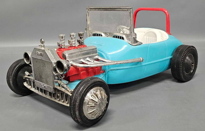 Vintage 1963 Barbie And Ken Hot Rod Roadster Car By Irwin