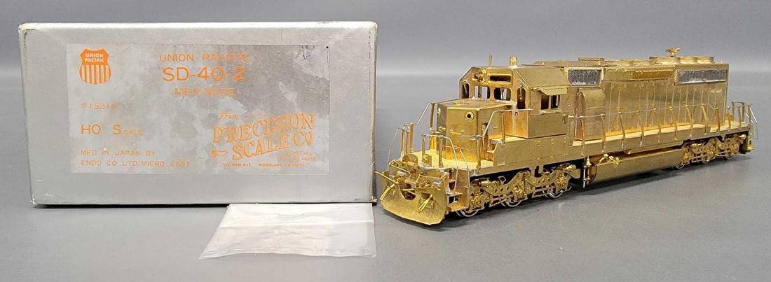 Precision Scale Ho Brass Union Pacific Sd 40 2 Diesel Locomotive In Original Box