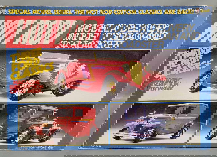 Unbuilt Revell Hot Rod 1/25 Scale Three Ford Classics Model Kit Set In ...