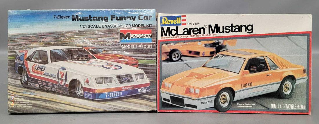 Two Mint Unbuilt Mustang Model Kits In Original Boxes