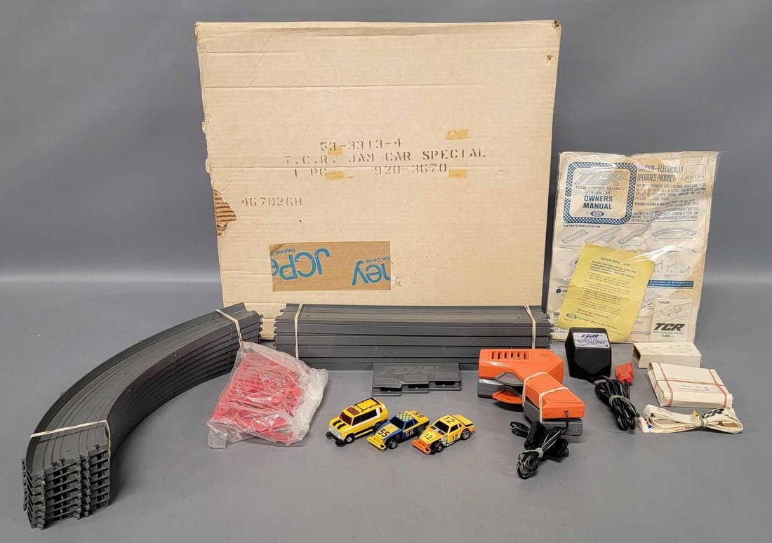Ideal Tcr Jam Car Special Jc Penney Exclusive Slot Car Racing Set In ...