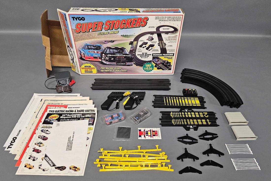 Tyco Super Stockers Ho Scale Electric Racing Set In Original Box 6640 ...