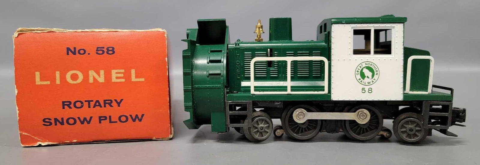 Postwar Lionel 58 Great Northern Rotary Snowplow In Original Box Auction