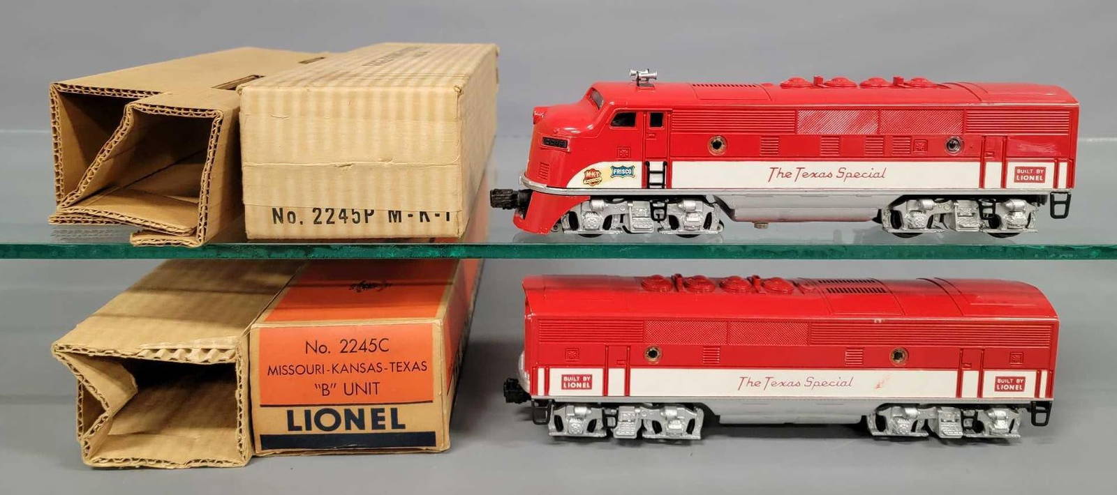 Postwar Lionel 2245 Mkt Texas Special F3 Diesel Locomotive Units In ...