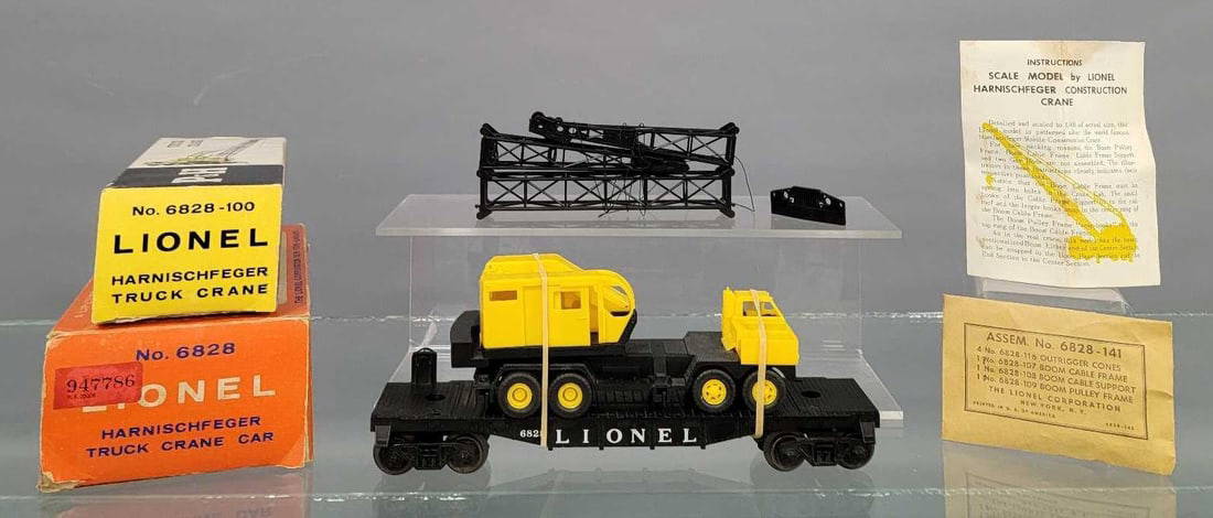 Lionel Postwar 6828 Harnischfeger Truck Crane Car Set In Original Box ...