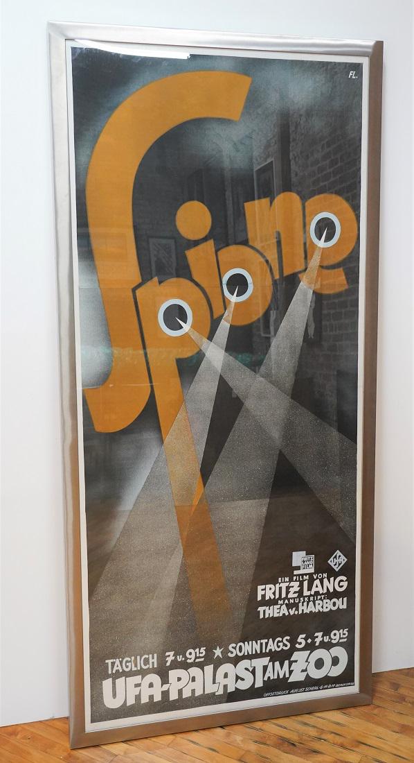 Original Vintage Fritz Lang Spione Movie Poster 1928