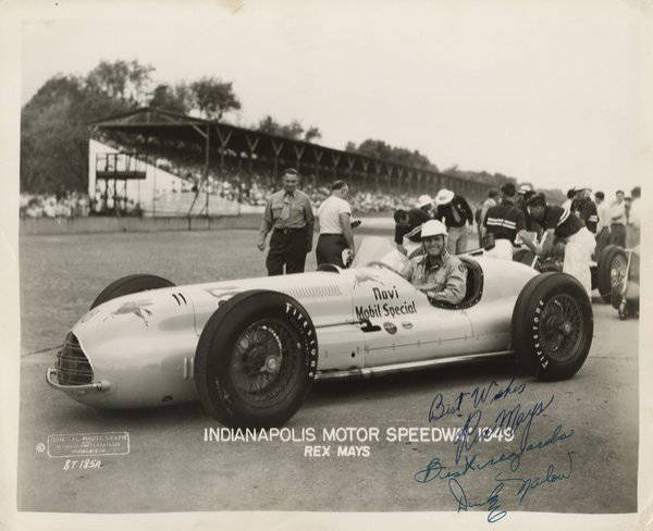 Racing: Rex Mays & Duke Nalon Photo Signed Both