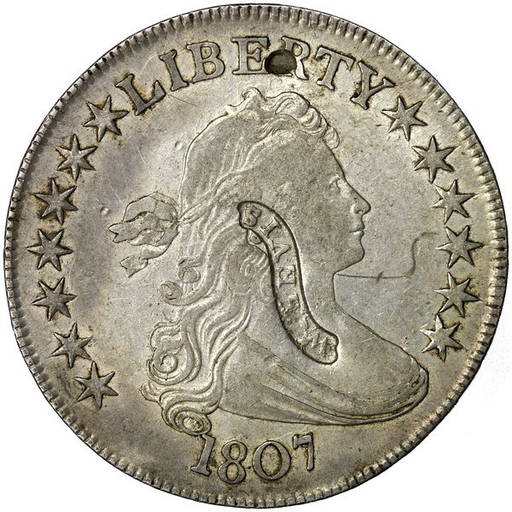 1807 Half Dollar Counterstamp "w Levis"