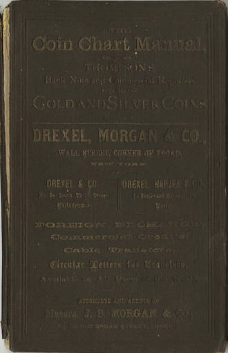 Thompsons' Coin Chart Manual 1878