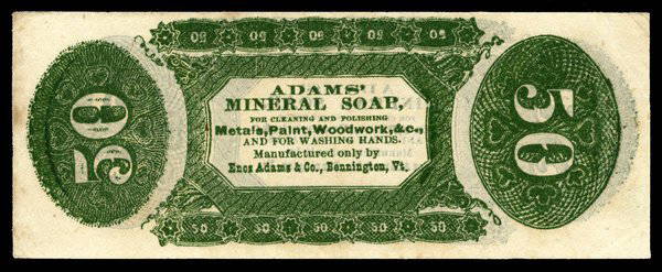Vt Bennington Enos Adams & Co 50c