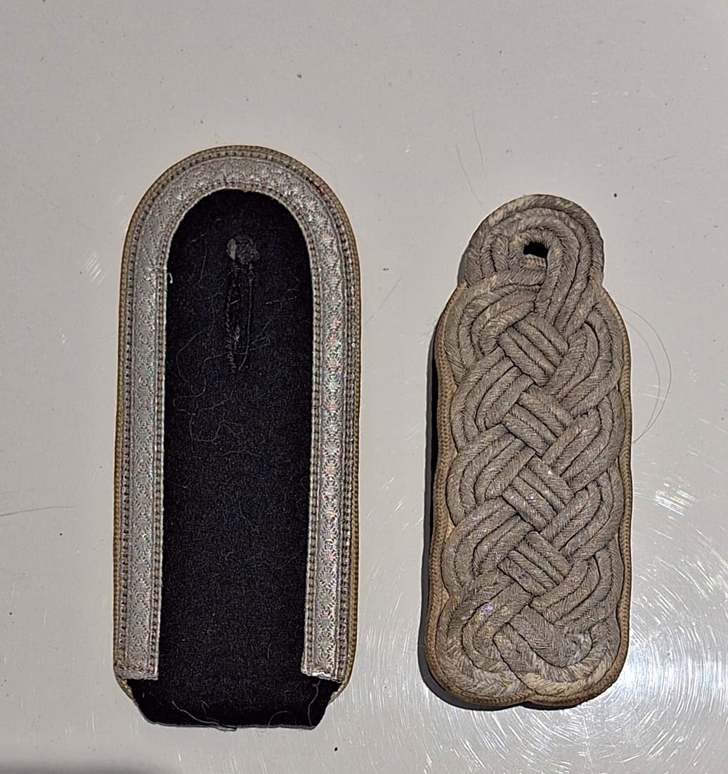 Ww2.3rd Reich Waffen Ss Officer Rank Boards Auction