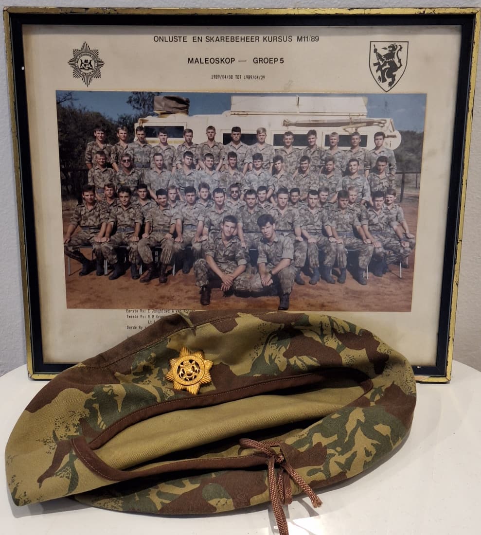 Sap Task Force Riot Course Photo & Beret Auction