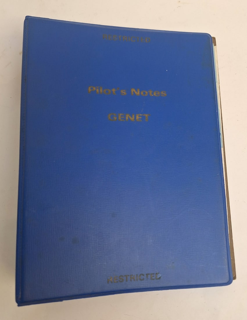 Rhodesia.rhodesian Air Force Pilot Notes For The Genet Light Aircraft