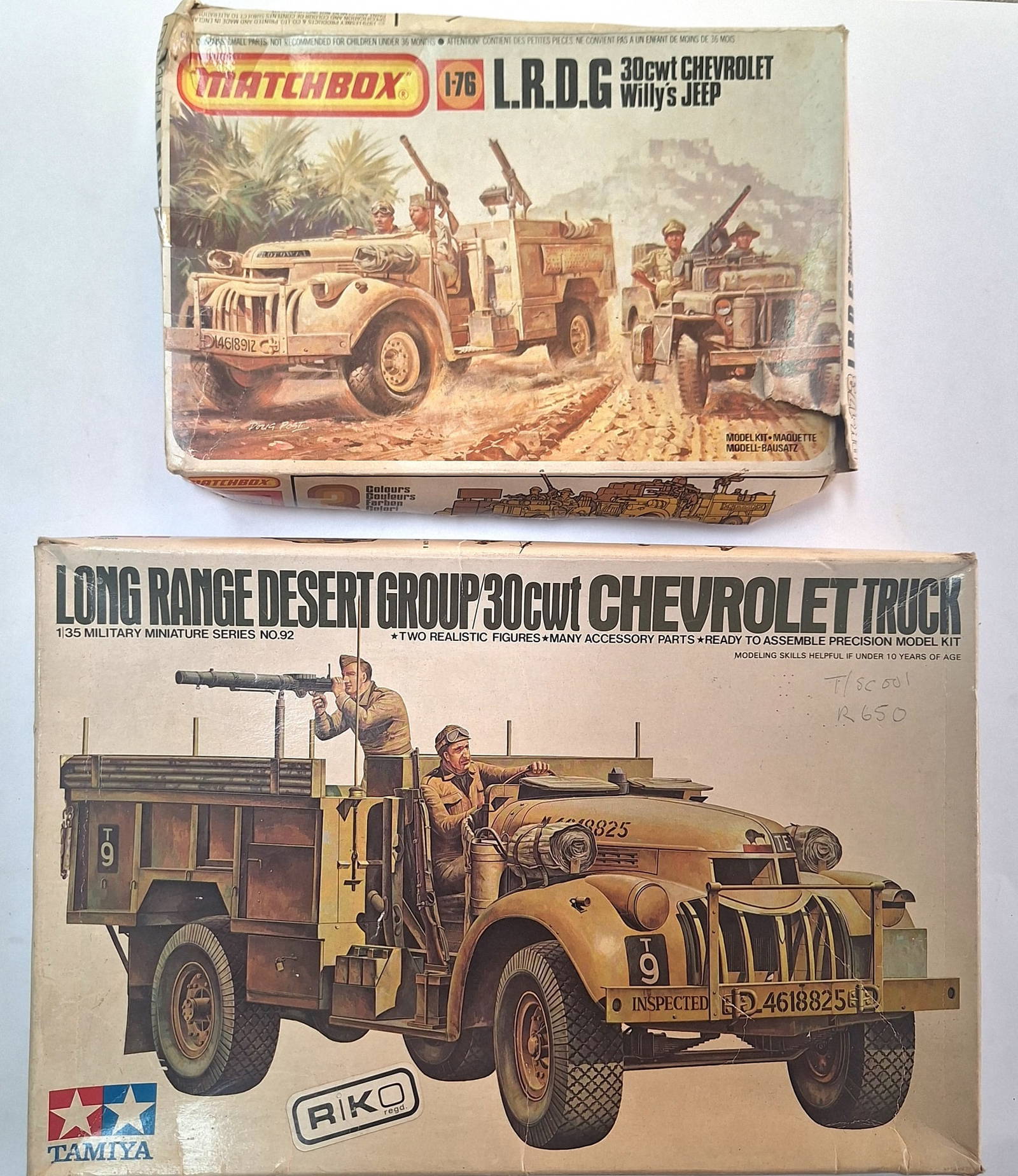 Uk.matchbox & Tamiya Lrdg Model Kits Auction