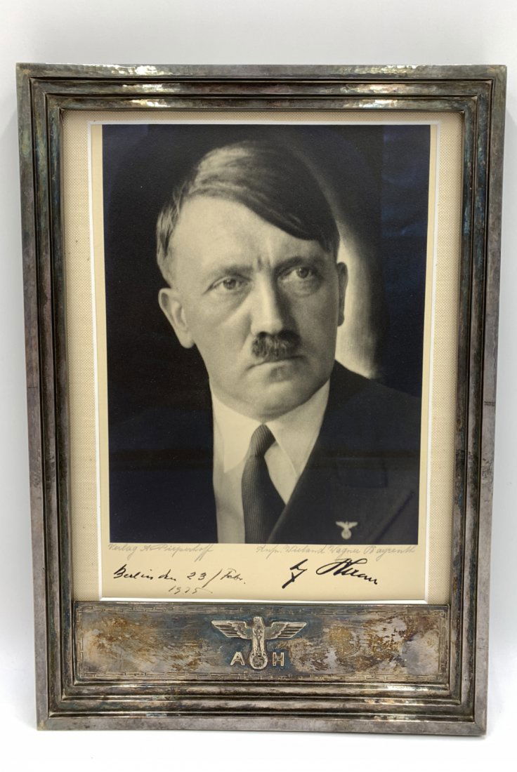 Adolf Hitler Silver Presentation Frame and Signed Photo - Aug 09, 2020 ...