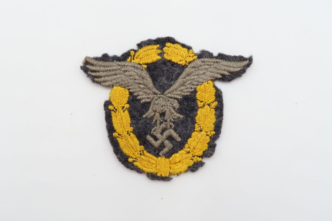 Luftwaffe Cloth Pilots Badge German Wwii