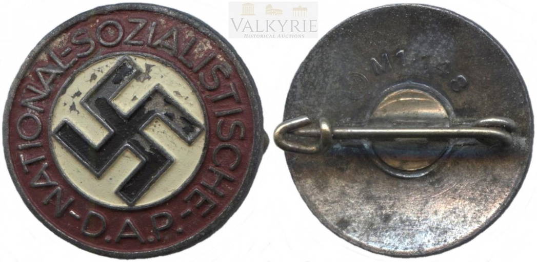 Nsdap Membership (party) Badge Rzm M1/148