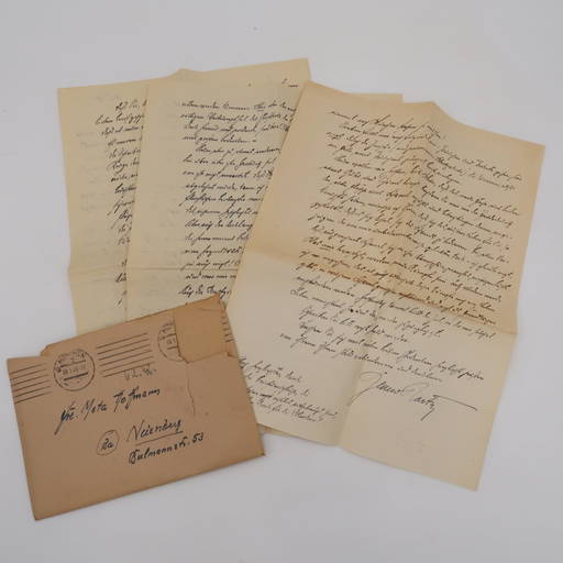 Nazi Ss Gestapo Chief Benno Martin Signed Letter