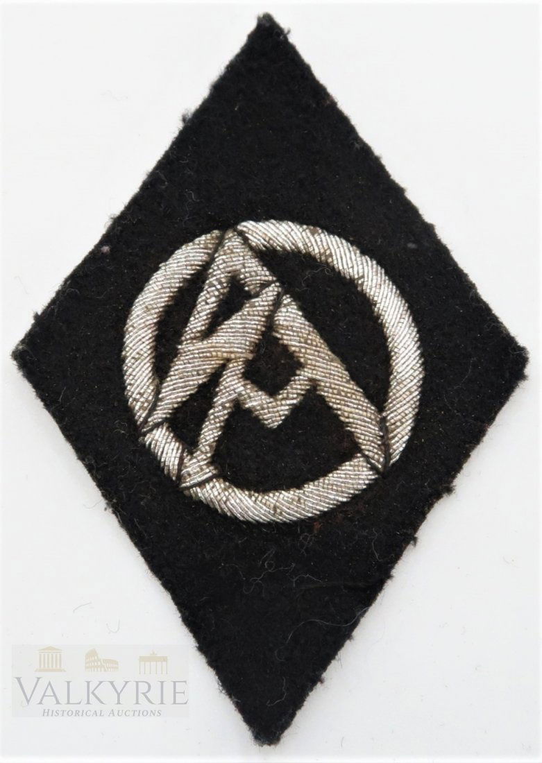 Nazi German Wwi Ss Former Member Hitler Youth Sleeve Diamond