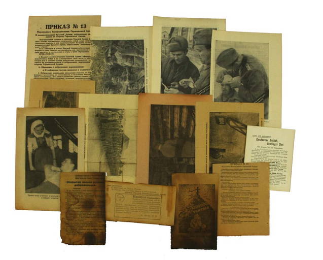 Set Of 14 German Ww Ii Propaganda Leaflets