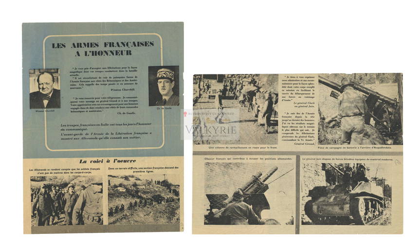 French Pro-Allied Army War Propaganda Leaflet - "The French Weapons of ...