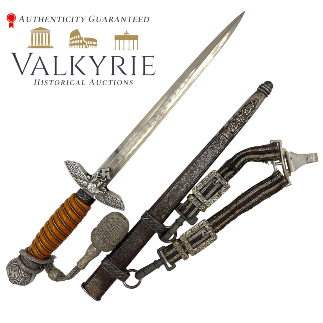 German WWII Luftwaffe Dagger 2nd Model with Hanger (#0529) on Jan 29 ...