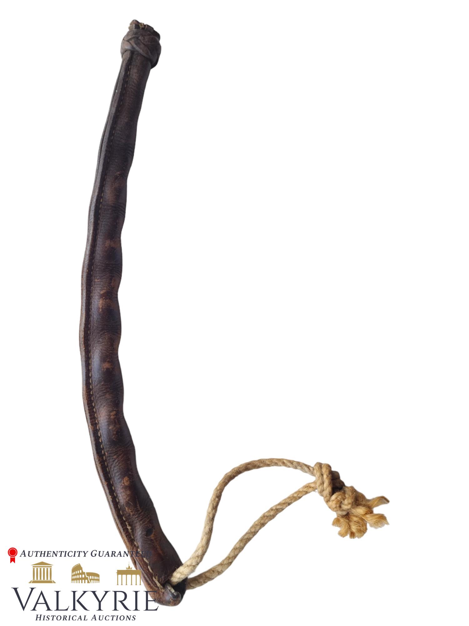 Very Rare Concentration Camp Leather Made Truncheon Used By Camp Guards ...