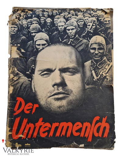 Ultra Racist And Anti Semitic Propaganda Booklet "der Untermensch ...