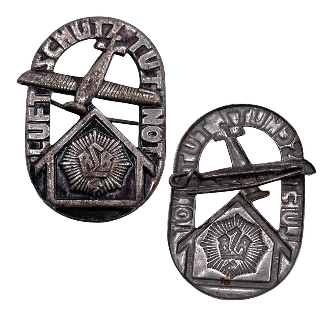 German Wwii Luftschutz Rlb Badge Auction