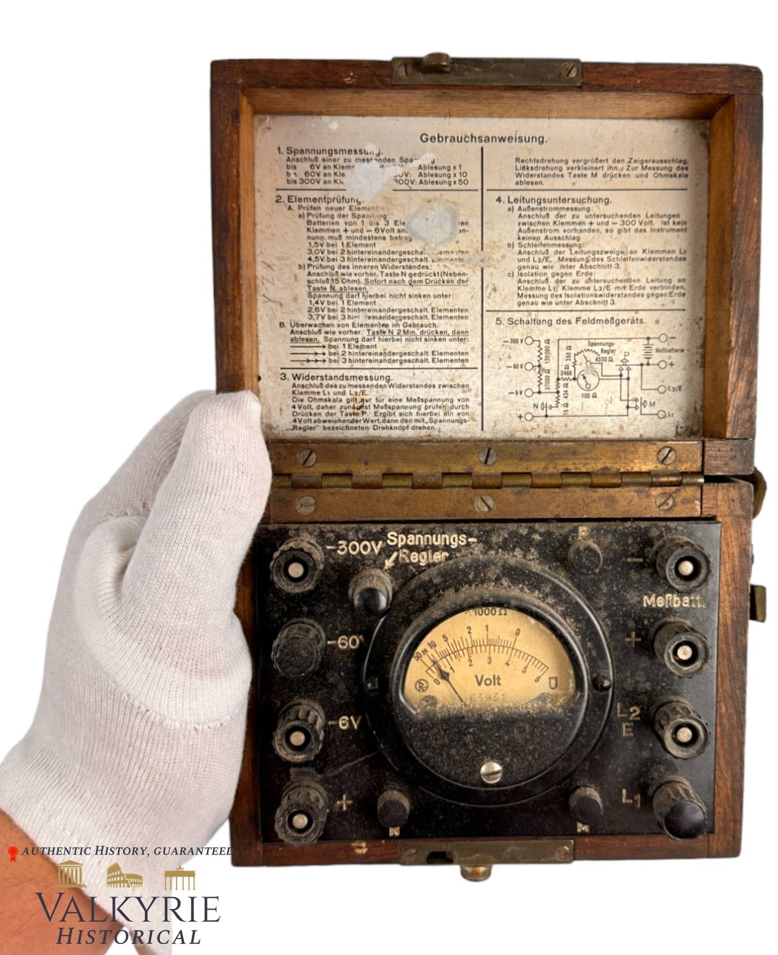 Field Measuring Device (volt-ohmmeter ) No 70699 Wehrmacht 1938 Auction