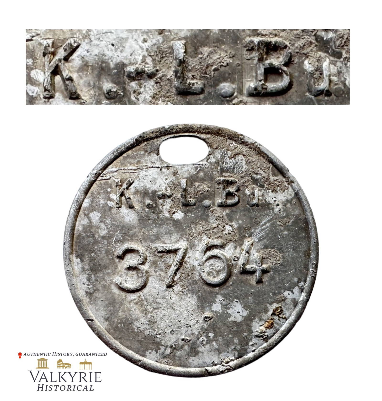 Relic Condition Metal Token Of The Kl Buchenwald With Number 3754 Auction