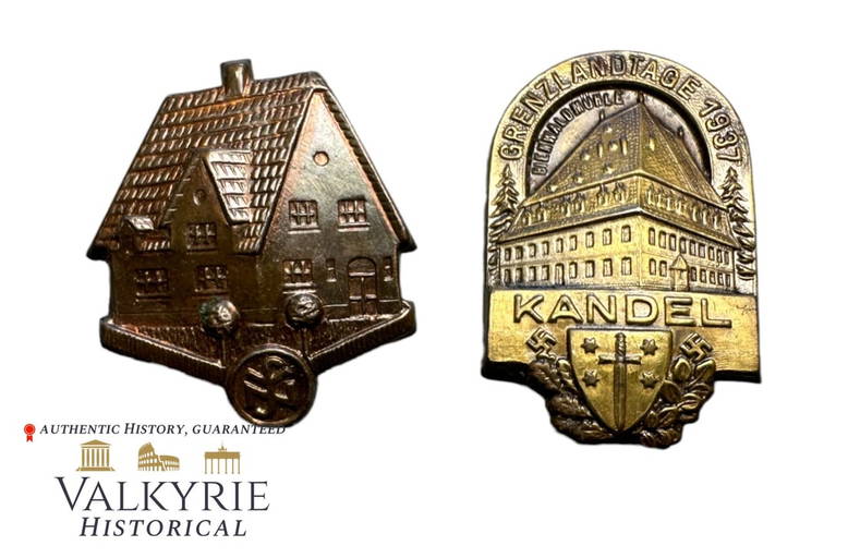 Nazi Commemorative Badges Of The Nsv And The "grenzlandtage 1937 Kandel"