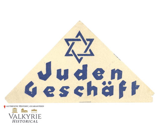 German Anti Semitic Leaflet To Signalize Jewish Shops "jewish Business ...