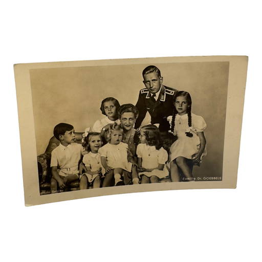 Joseph Goebbels Family Postcard Photo