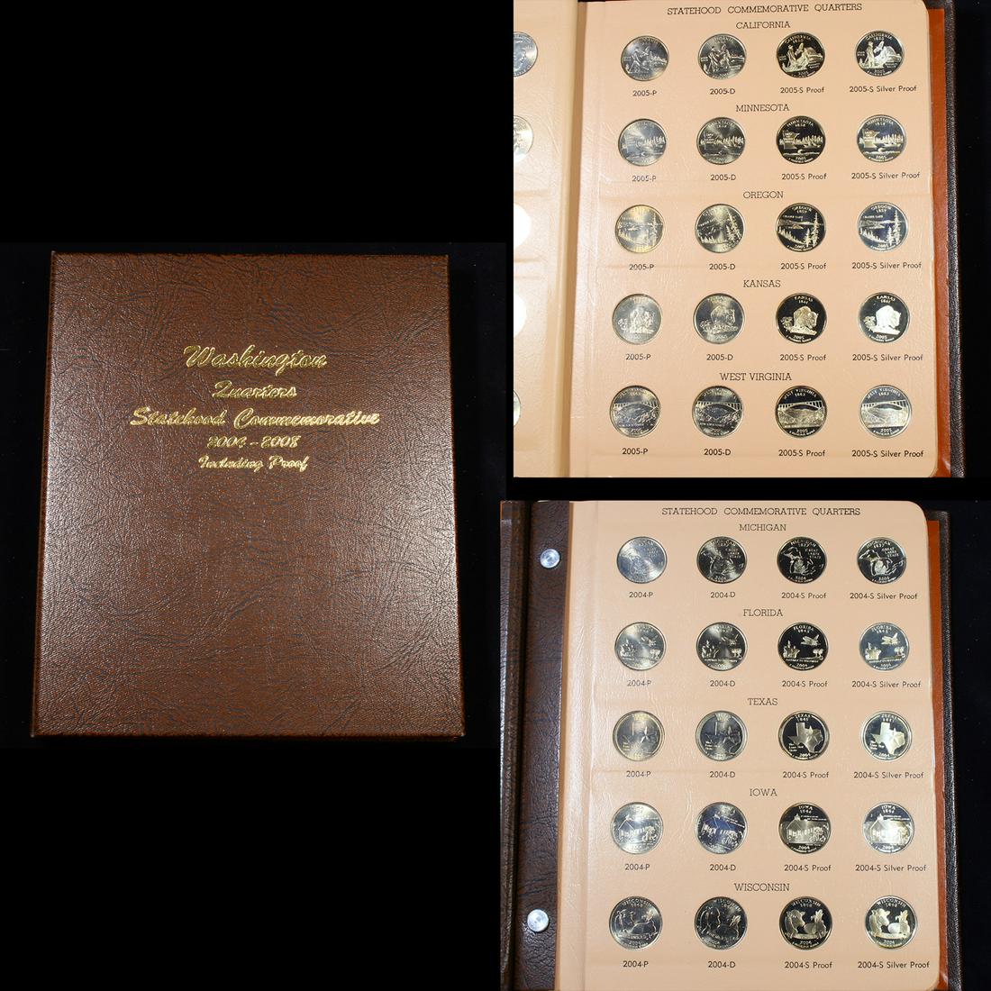 Complete Washington State Quarter Book 2004 2008 98