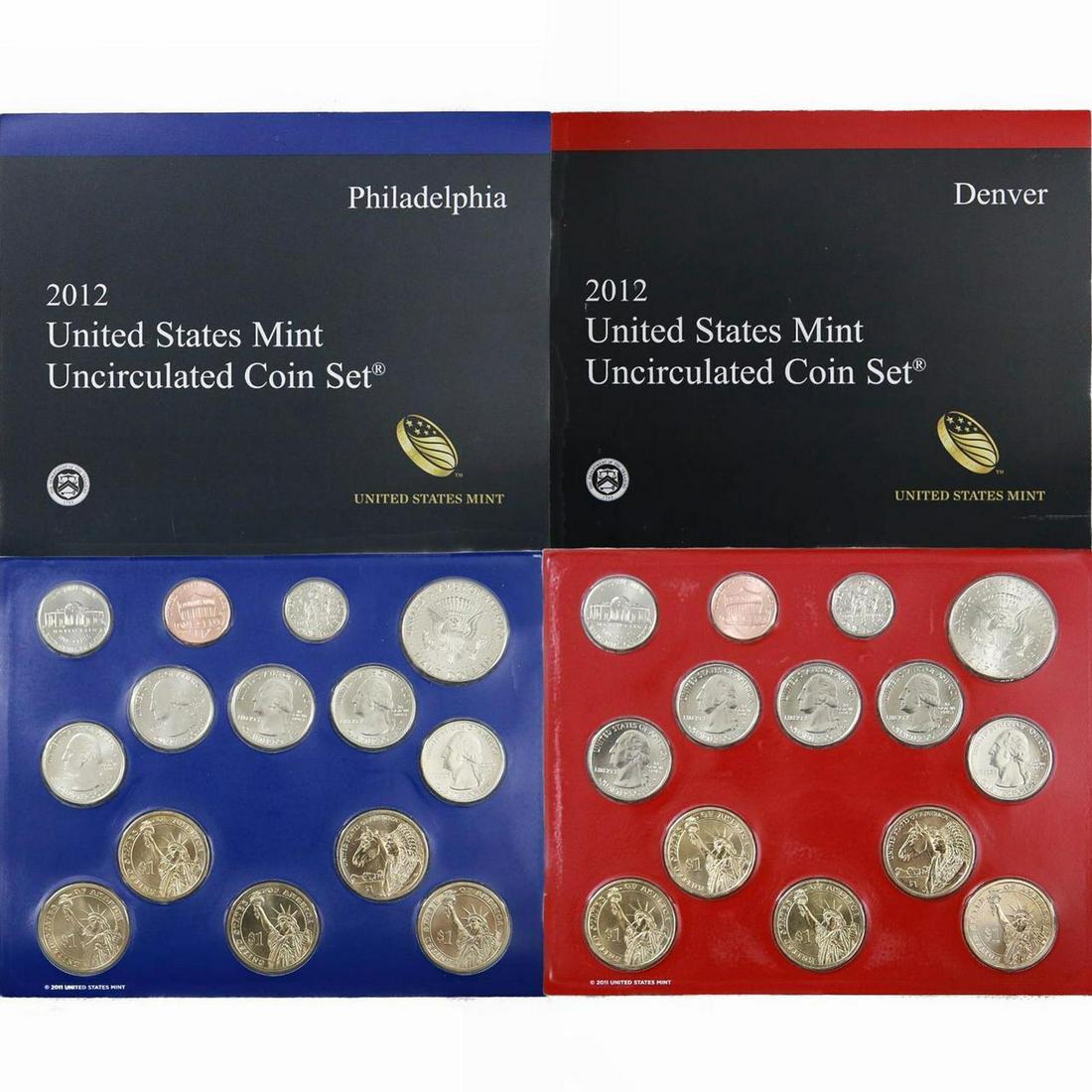 2012 Mint Proof Set In Original Case! 14 Coins Inside!